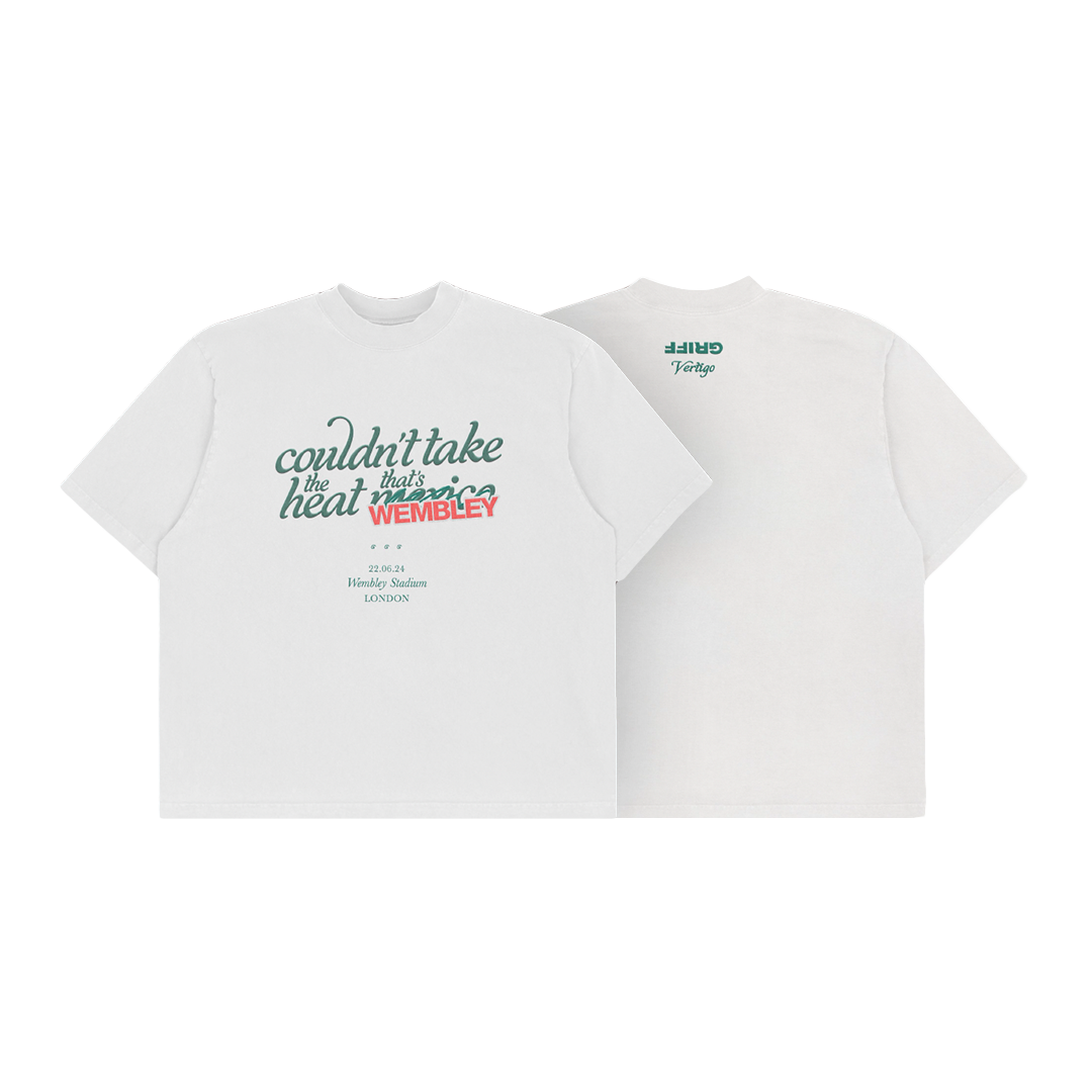'Couldn't Take The Heat That's Wembley' T-Shirt | Griff Official Shop