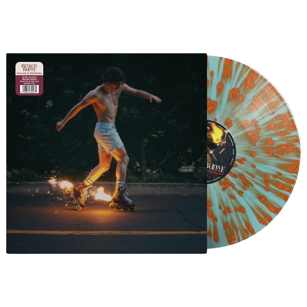 Fireworks & Rollerblades - Tangerine and Light Blue Splatter Spotify ...